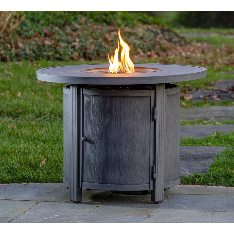 Loon Peak Lewter Aluminum Propane Gas Fire Pit Wayfair